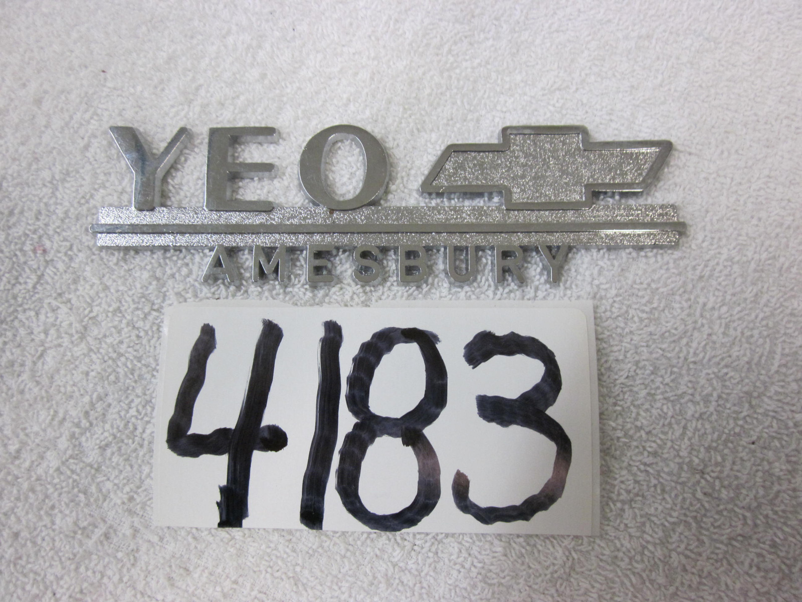 Vintage Car Dealer Emblem "Chevrolet" | eBay