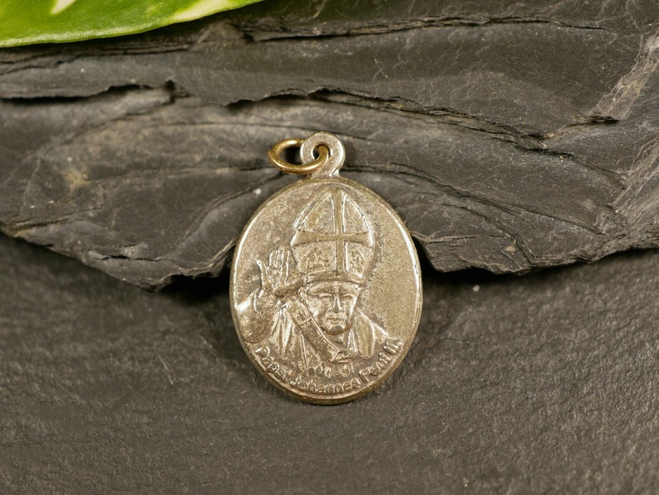 Silberfarbene Pilger Medaille Anhänger Papst Johannes Paul II. Heilige ...