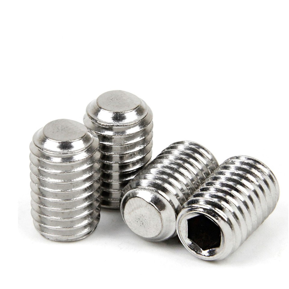 M6 304 Stainless Steel Hex Socket Set Screws with Cup Point Grub Screw ...