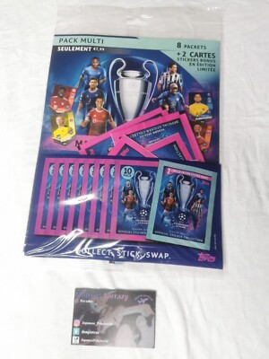 multiPack Kit UEFA champions league sticker 2021/22 Topps starter pack ...