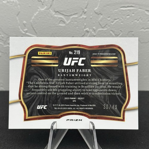 2023 Panini Select UFC Urijah Faber #219 Octagonside Blue Disco /49 | eBay
