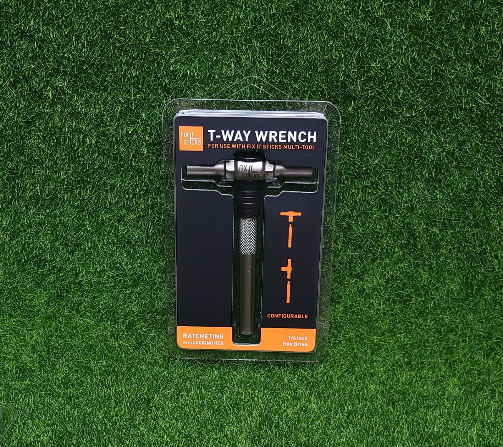 Fix It Sticks Ratcheting T-Way Wrench with Locking 1/4" Hex Drive ...