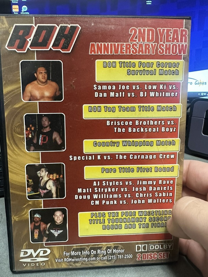 ROH 2nd Year Anniversary Show 2004 DVD Ring Of Honor ECW WWE AEW NXT ...