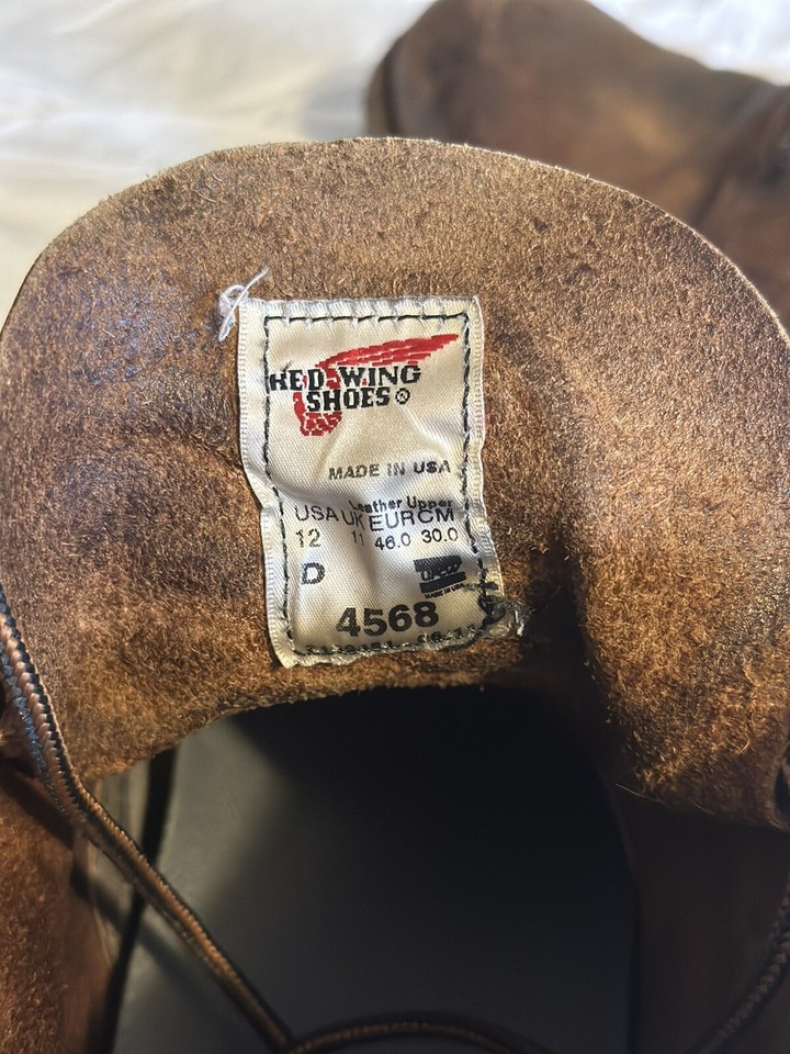 Red Wing x J.Crew Men's Brown Boots Model Beckman 4568 Men’s Size 12 | eBay