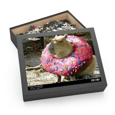 Donut Capybara Puzzle (120, 252, 500-Piece) | eBay