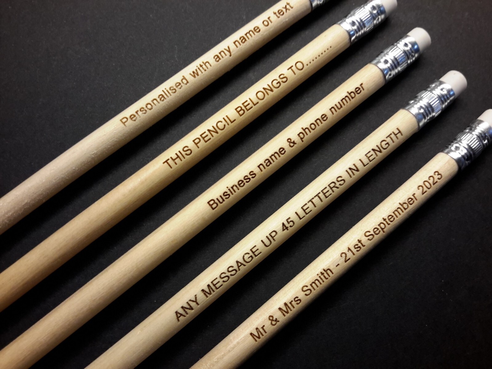 Personalised Engraved School Pencils - Any | Grelly UK