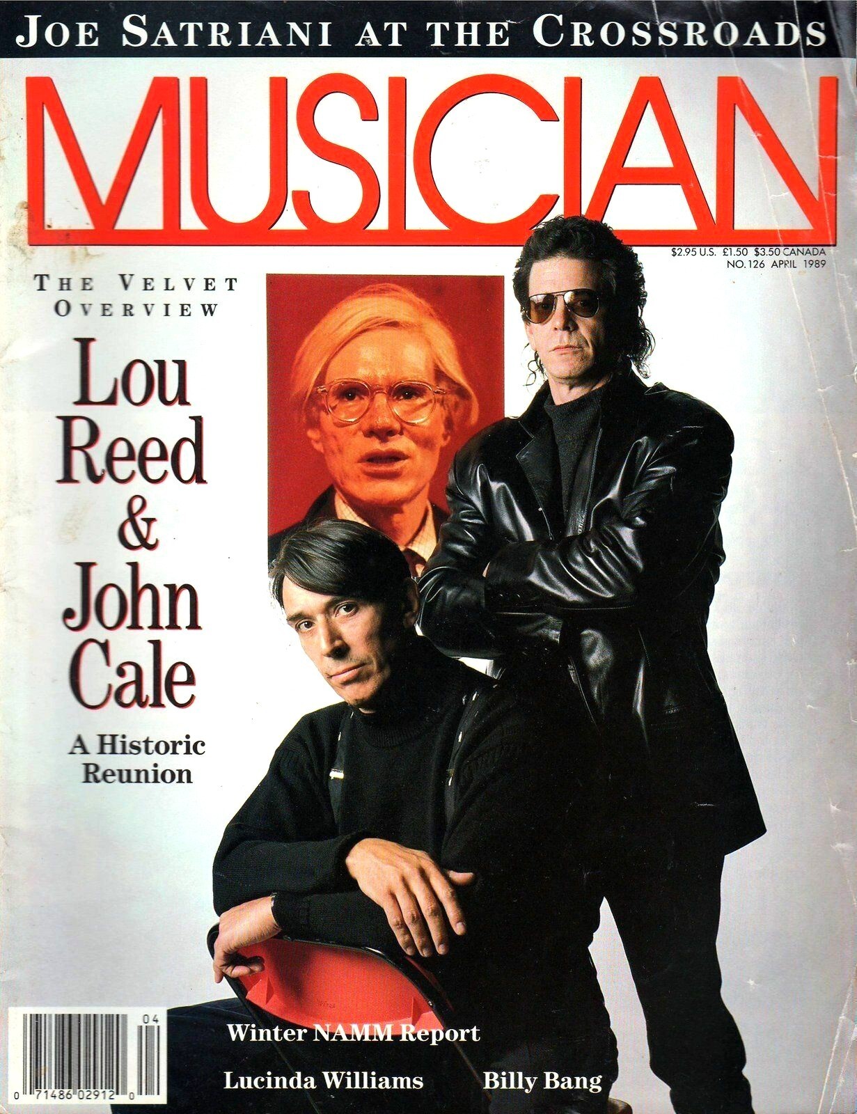MUSICIAN MAGAZINE - LOU REED & JOHN CALE - COVER STORY - APRIL, 1989 | eBay