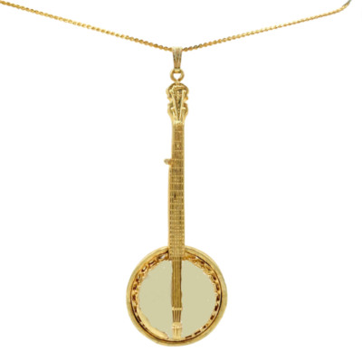 Necklace Banjo Gold Necklace Harmony Collection | eBay