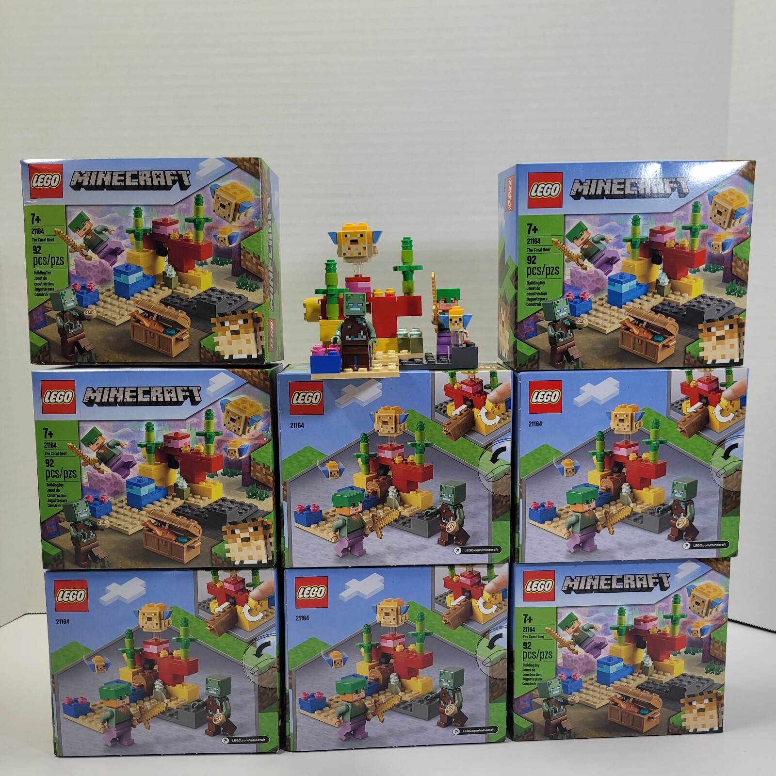 LEGO Minecraft The Coral Reef 21164 Building Kit (92 Pieces) puffer ...