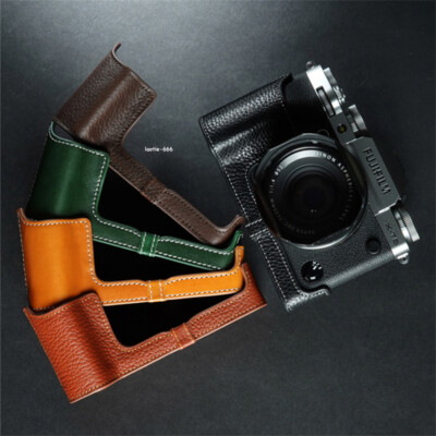 Fujifilm XT5 Half Case Genuine Leather Handmade Camera X-T5 Cover Retro ...