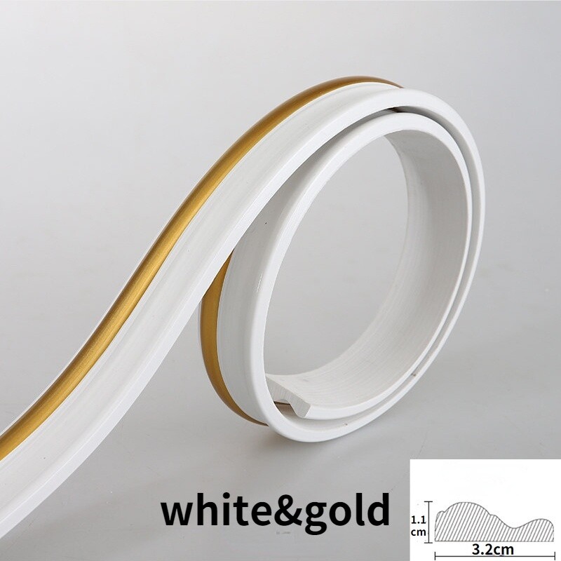 5m PVC Self Adhesive Flexible Wall Molding Trim Line Strip Ceiling ...
