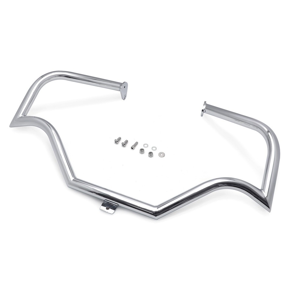 Chrome Engine Guard Crash Bar Protector Meat-hook For 1997-2008 Harley ...