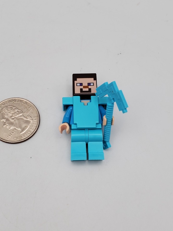 LEGO Minecraft Minifigures Lot x3 - Steve + Alex + Skeleton - Armor ...