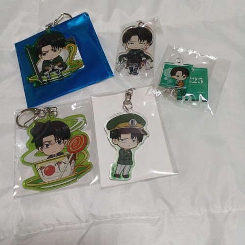 Attack on Titan Levi Keychain Set Anime Collectible Used | eBay