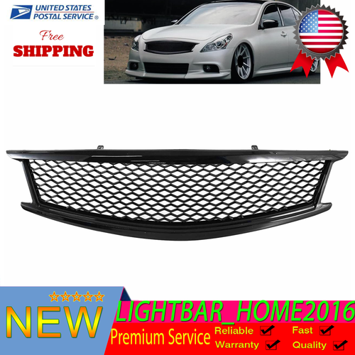 For Infiniti G37 Sedan 10-14 Skyline Style Front Bumper Upper Grille ...