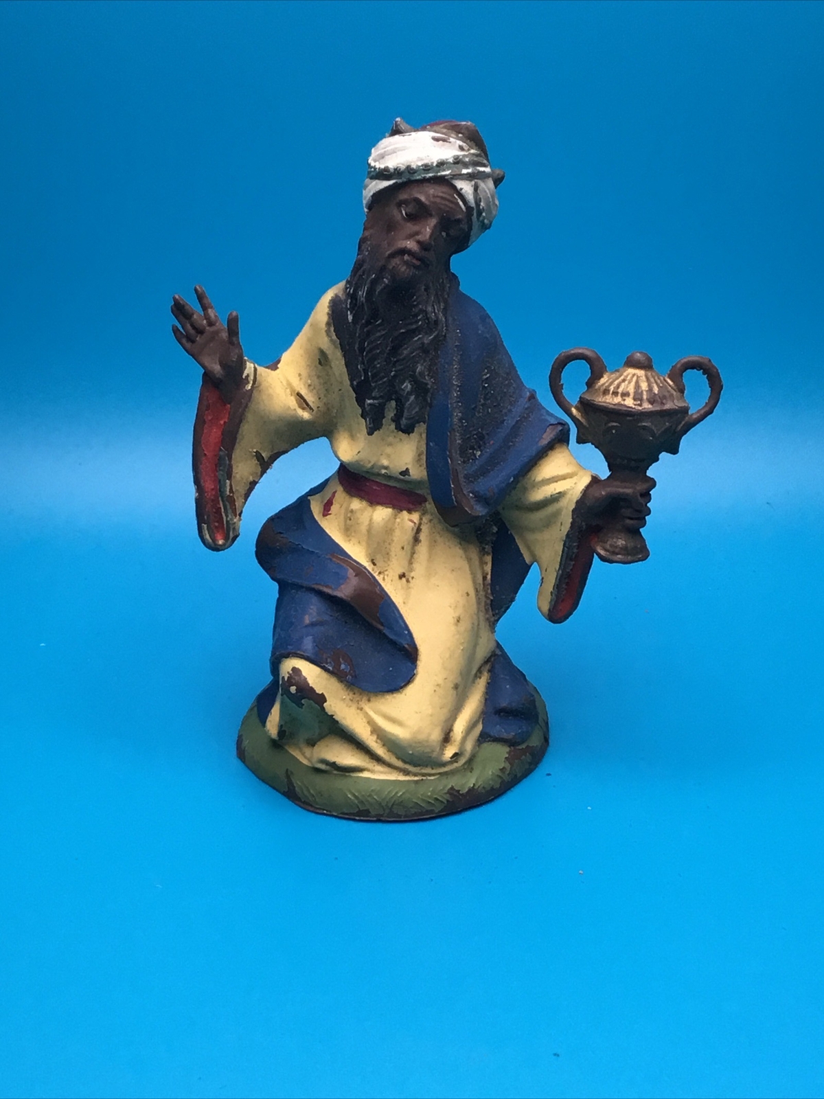 Vintage Italy Depose Fontanini Wise Man Magi #5 Spider Mark Christmas ...