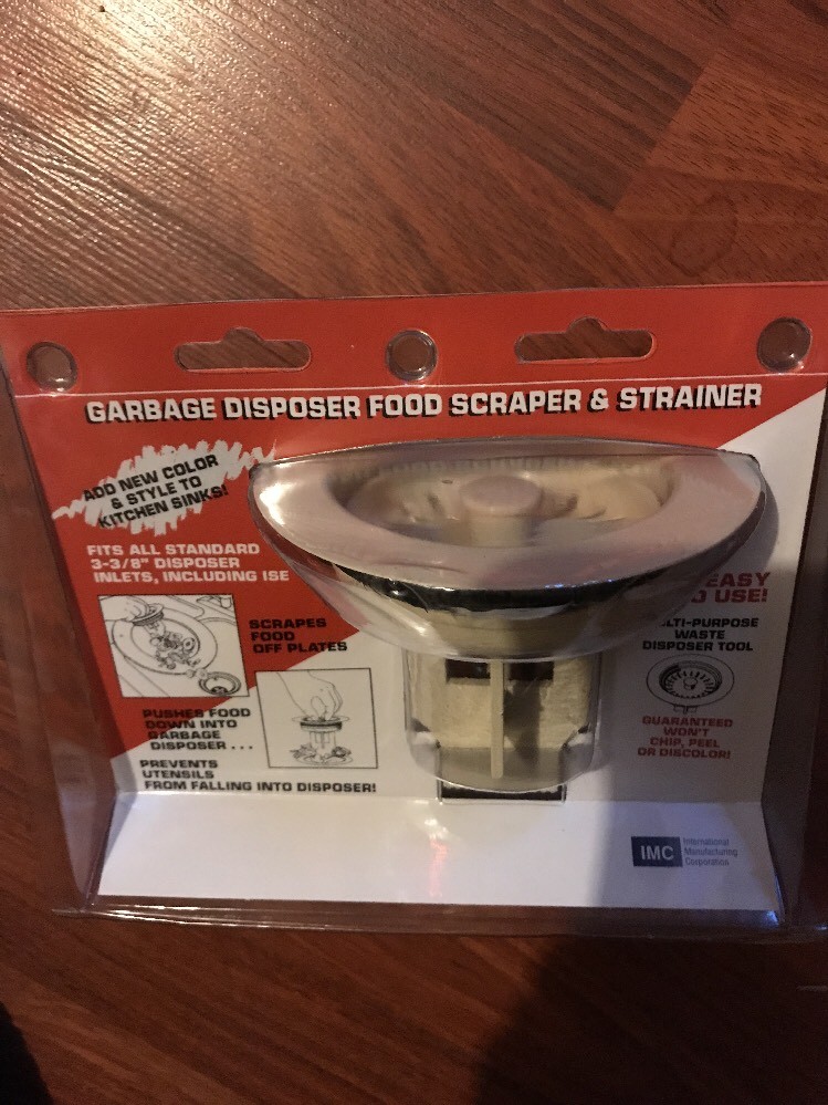 New Almond garbage disposal food scraper and strainer | eBay