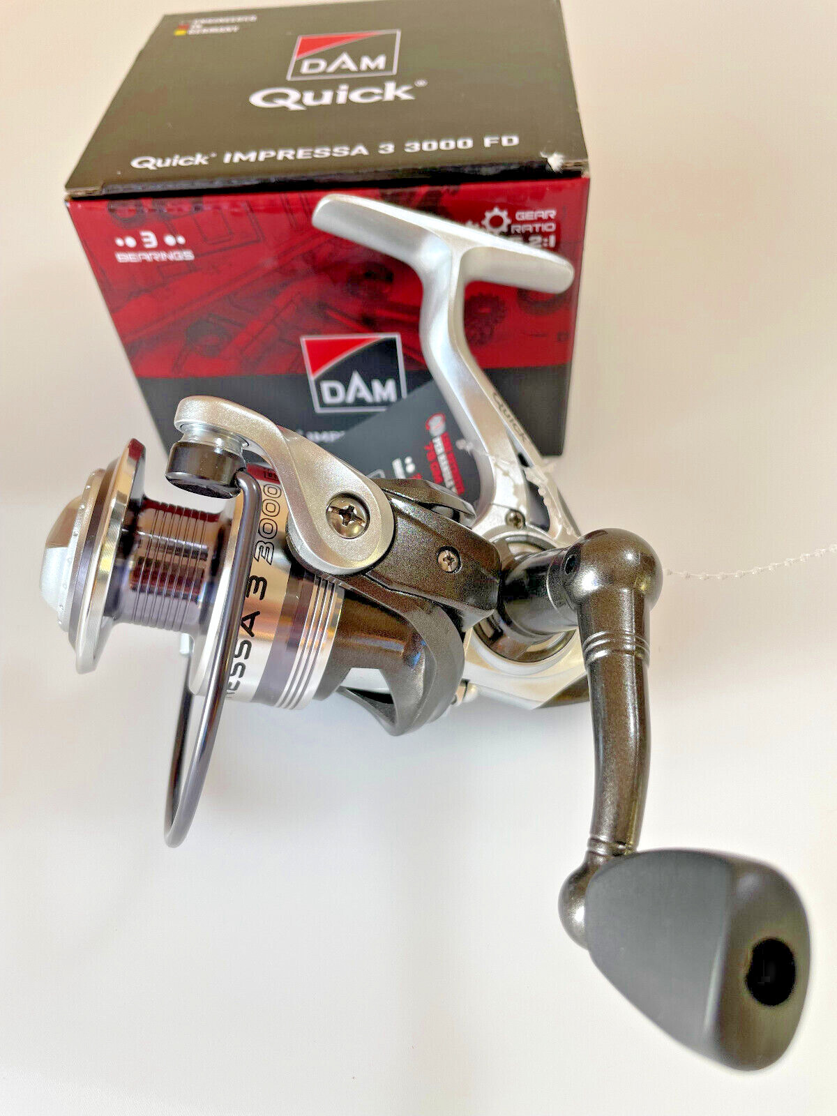 DAM Quick Impressa 3 FD 2500 3000 4000 5000 Spinnrolle Stationär Angel Rolle 1 4 | eBay