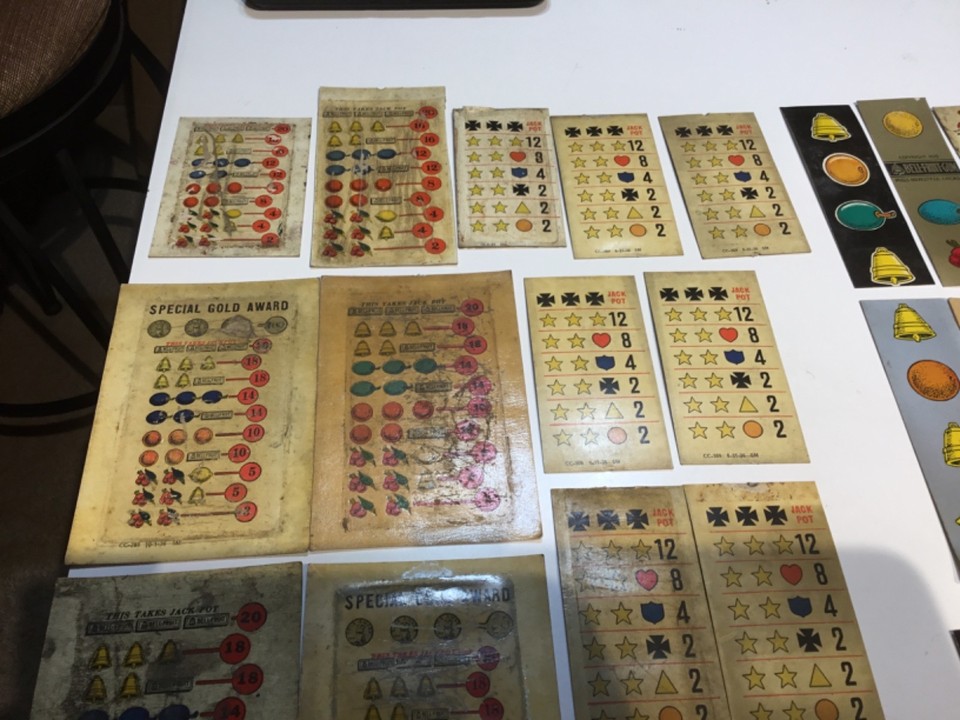 Slot Machine Awards cards and strip pieces. Mills, Pace used | eBay