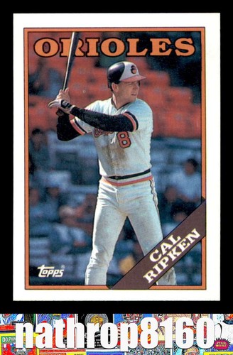 1988 Topps #650 Cal Ripken Jr. HOF Baseball NM/NM+ Baltimore Orioles ...
