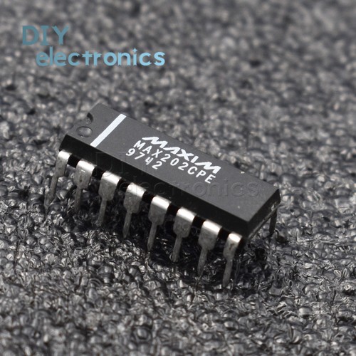 5PCS MAX202CPE MAX202 DIP16 RS-232 Transceivers w/ 0.1uF External ...