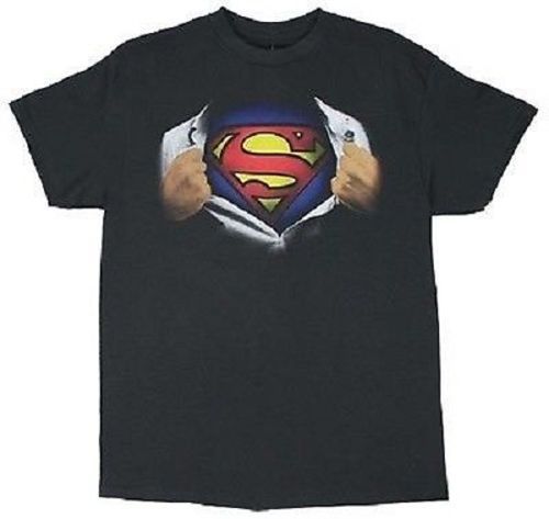 Authentic Superman Ripping Open Dc Comics Super Hero Adult T Shirt S | eBay