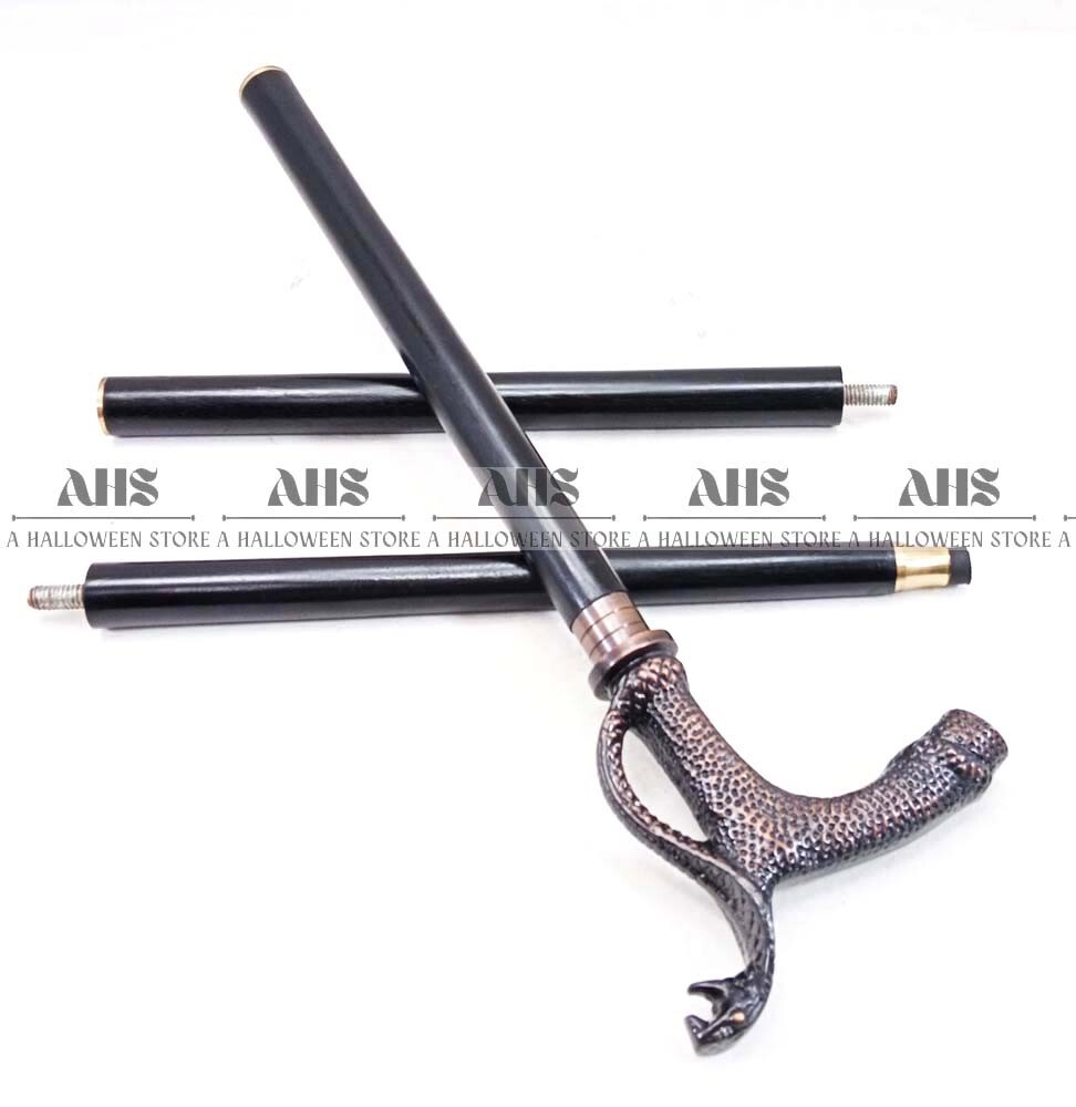 Copper Antique Snake Head Handle Nautical Walking Can… - Gem