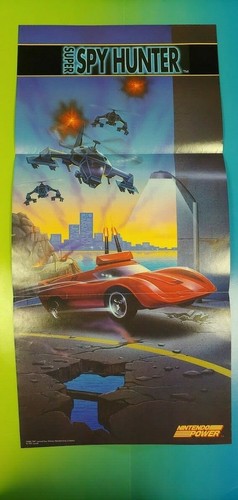Super Spy Hunter NEW Nintendo Power Poster Nintendo NES SNES N64 ...