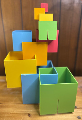 Retro Fat Brain Toys Dado Cubes Stacking Cubes Toy Baby Einstein ...