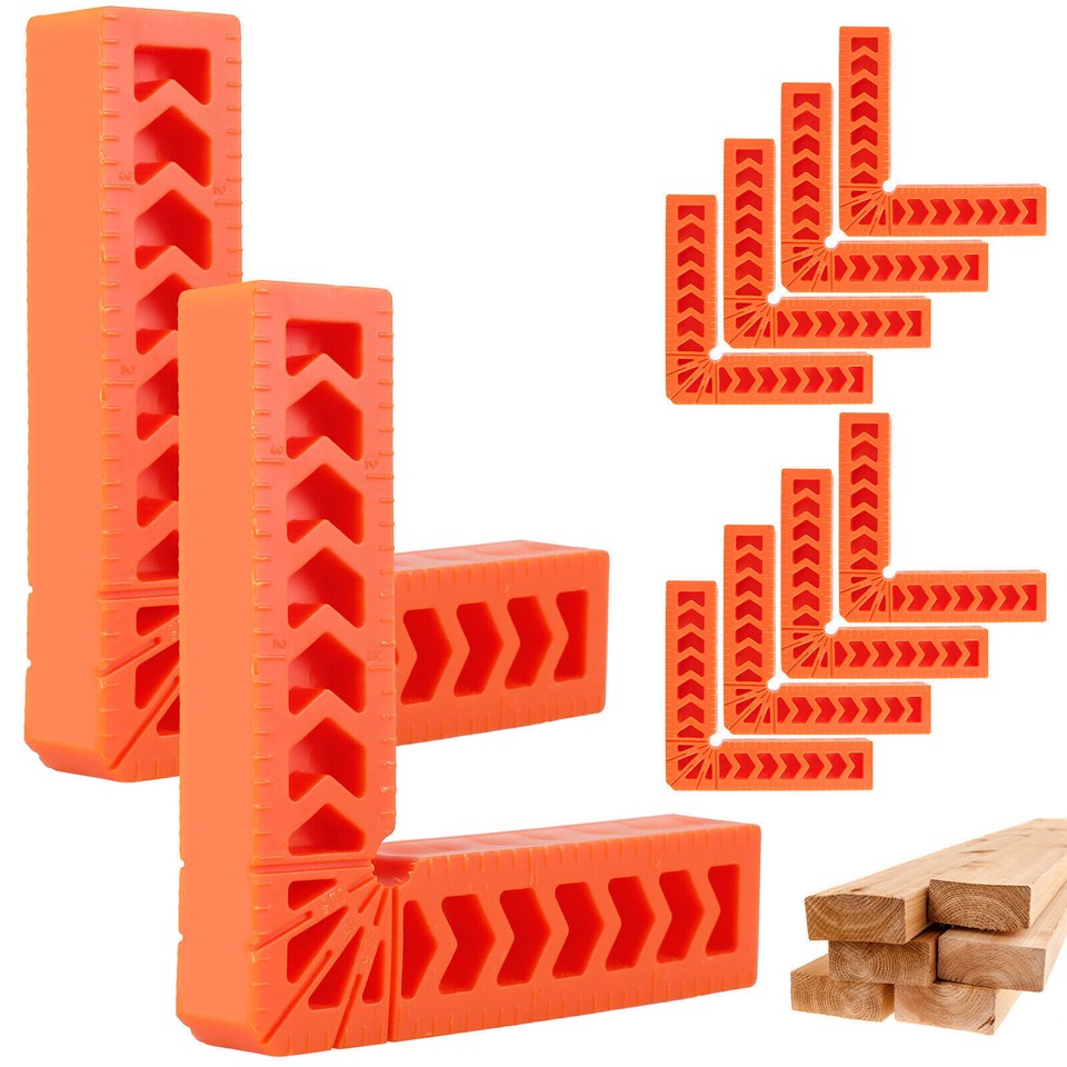 4/8Pcs 90 Degree Positioning Squares Right Angle Woodworking Carpenter ...