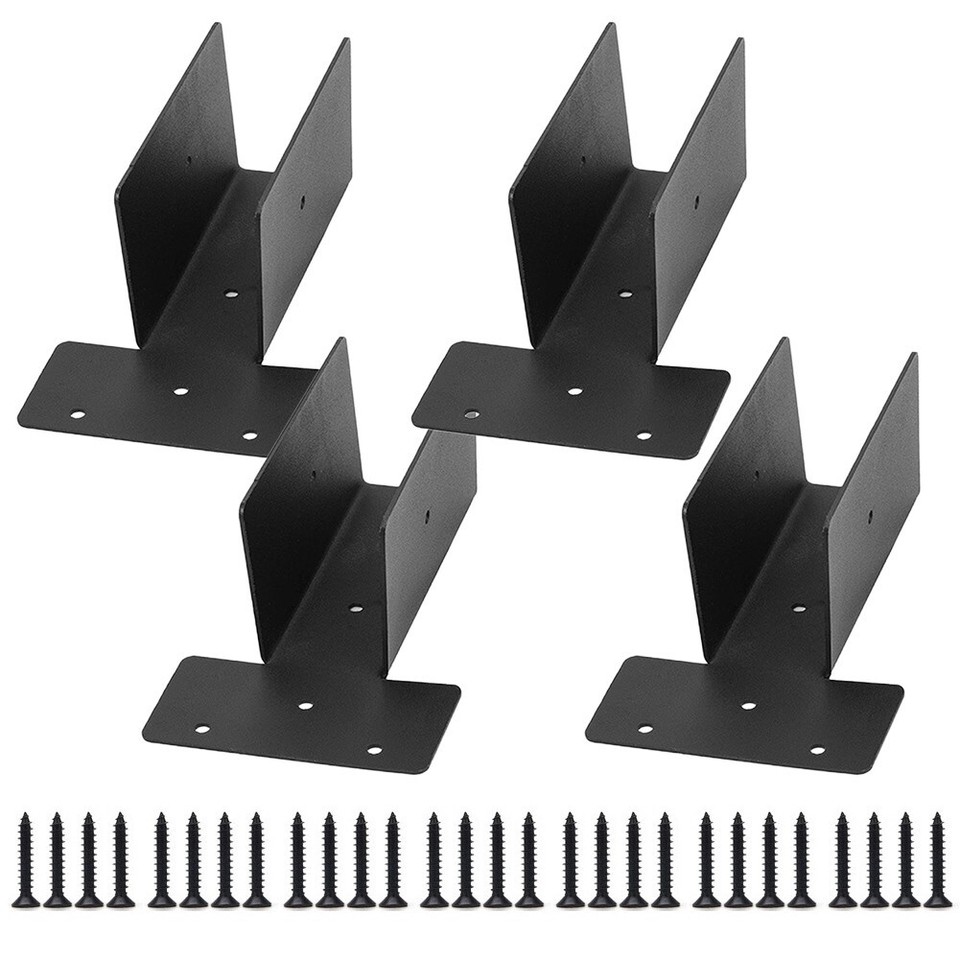 4pcs 2x4 Pergola Side Top Mount Bracket Upper Joint Timer Lumber Kit ...