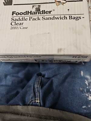 Free Shipping 2000 Pack Foodhandler Sandwich Bags 6-1/2 x 7" Saddle Pack Clear | eBay