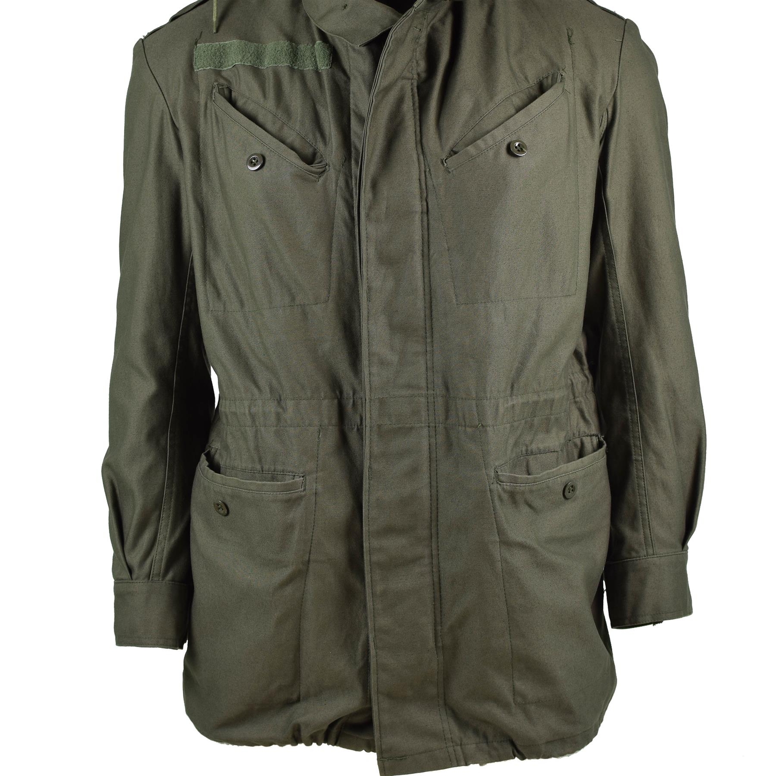 Genuine Belgian army field jacket M64 military cotton waterproof parka ...