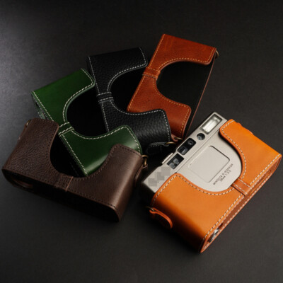Handmade Genuine Leather Camera Body Half Case Bag Protect Fit For ...
