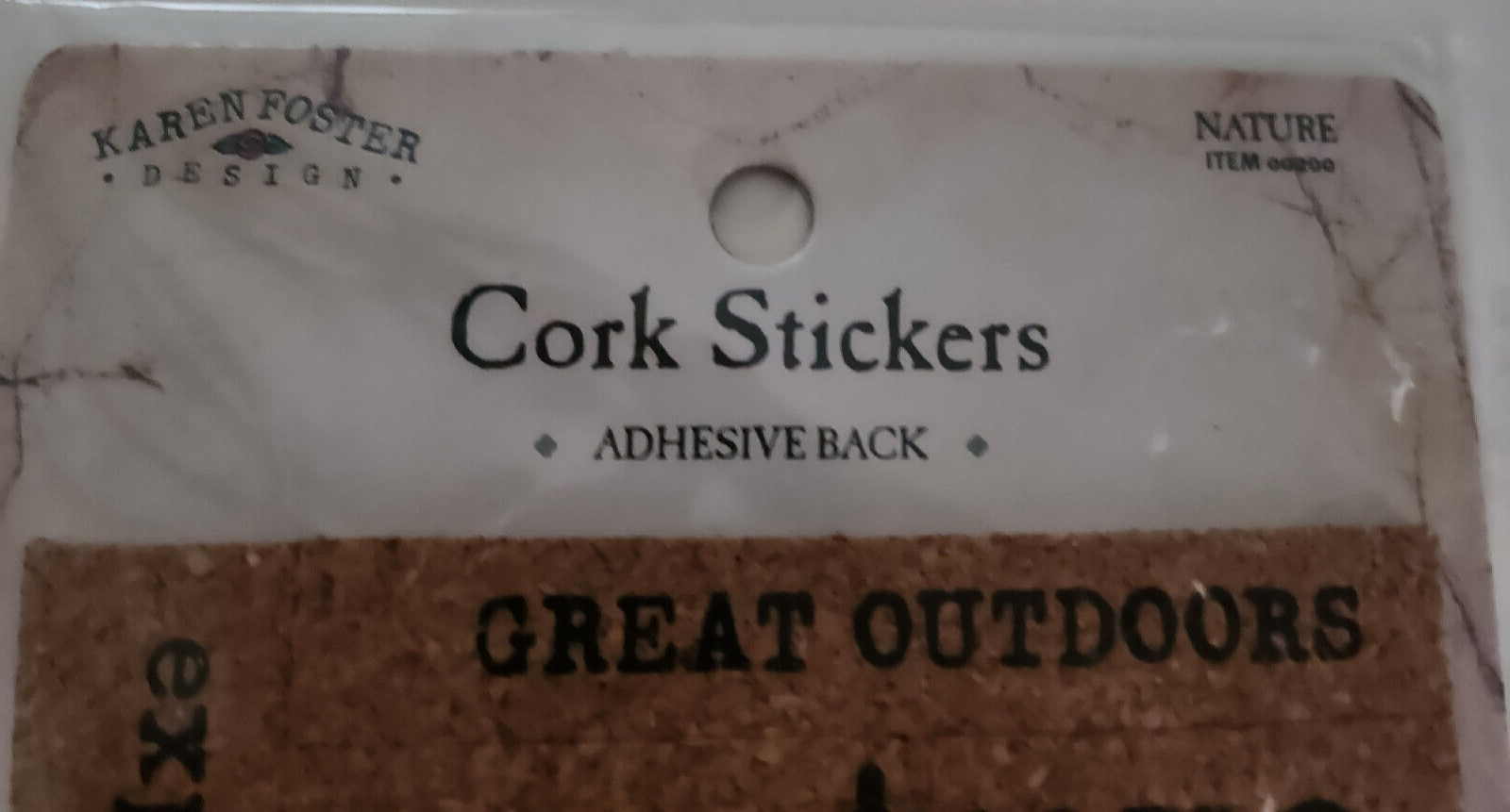 KAREN FOSTER DESIGN CORK STICKERS Adhesive Back "NATURE" GREAT OUTDOORS ...