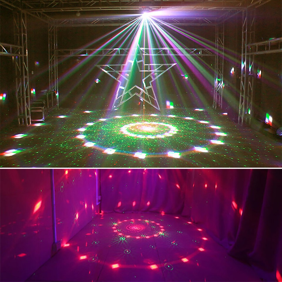 New 4 in 1 Mixed LED Light Party DJ Disco Lights Effect Pattern Strobe ...