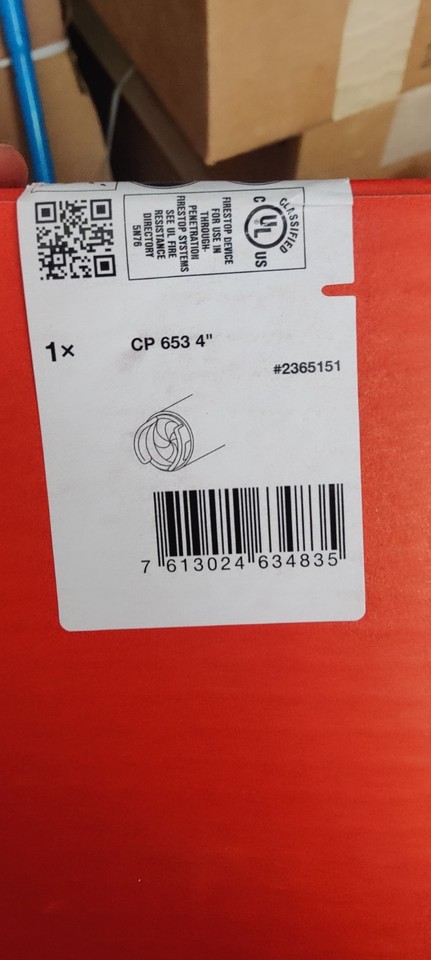 HIlti 2097883 Firestop Speed Sleeve CP 653 4" firestop fire Protection ...