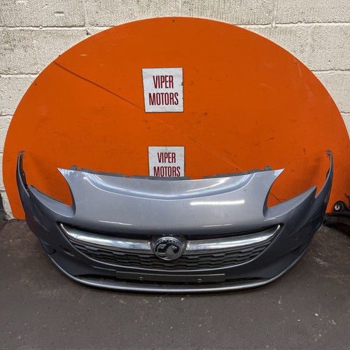 Vauxhall Corsa E Bumper Front & Grills Grey Z195 3 & 5 Door 2015-2019 ...