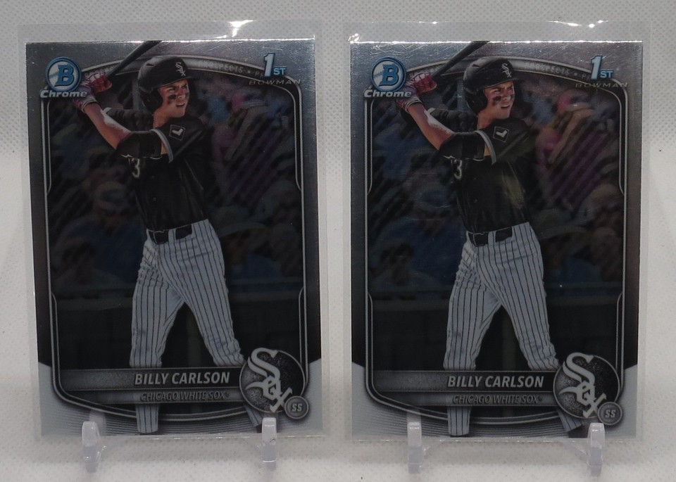 2025 Bowman Draft 1st Billy Carlson Mega Laser - Mojo - base WHITE SOX ...