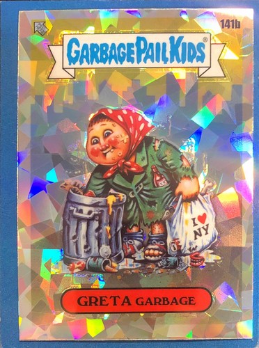 Greta Garbage ~ 2021 Topps Garbage Pail Kids Chrome ~ Atomic Refractor ...