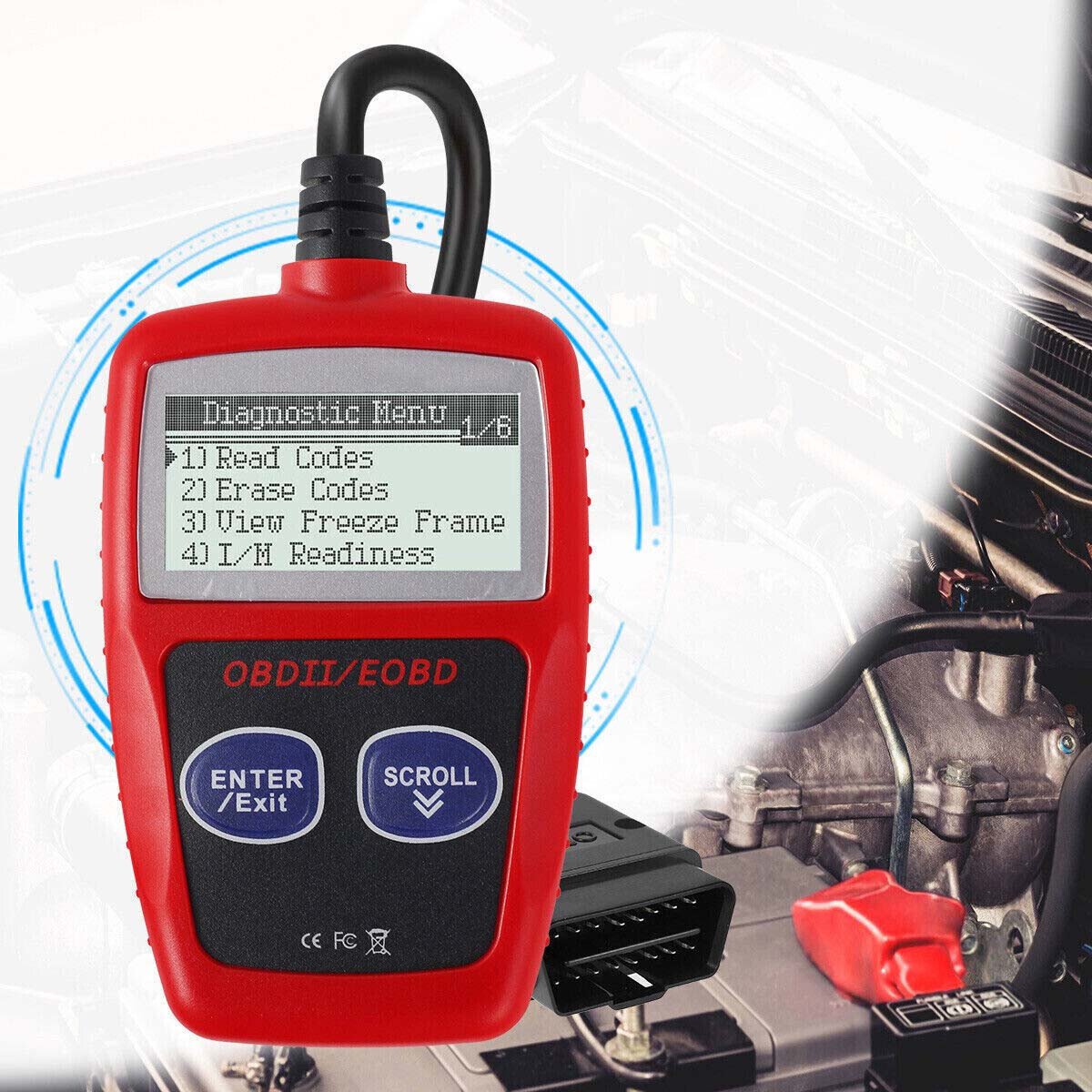 Automotive OBD Code Reader OBD2 Scanner Car Check Engine Fault ...