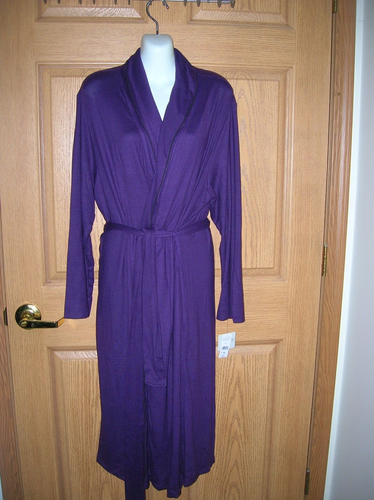 N-NATORI - GORGEOUS DEEP PURPLE ROBE - SOLID COLOR - XL - NWT!! | eBay