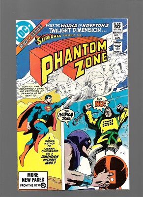 Superman Presents the Phantom Zone 1 DC Comics 1982 High Grade Very ...