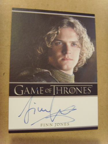 GAME OF THRONES AUTOGRAPH CARD 2012 FINN JONES as LORAS TYRELL NICE | eBay