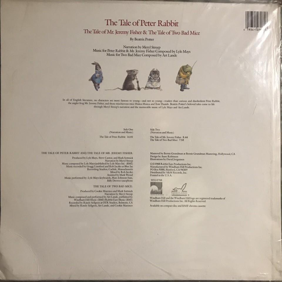 MERYL STREEP🔹the Tale Of Peter Rabbit🔹vinile LP🔹 🍀SIGILLATO | eBay