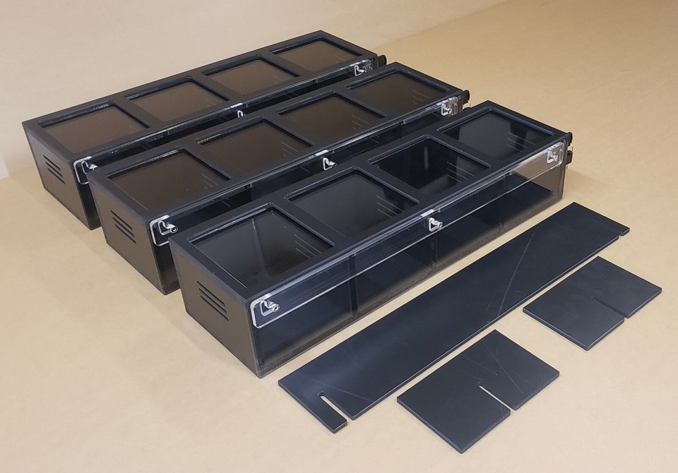 3 tier reptile snake lizard hatchling displays for reptile show vending ...