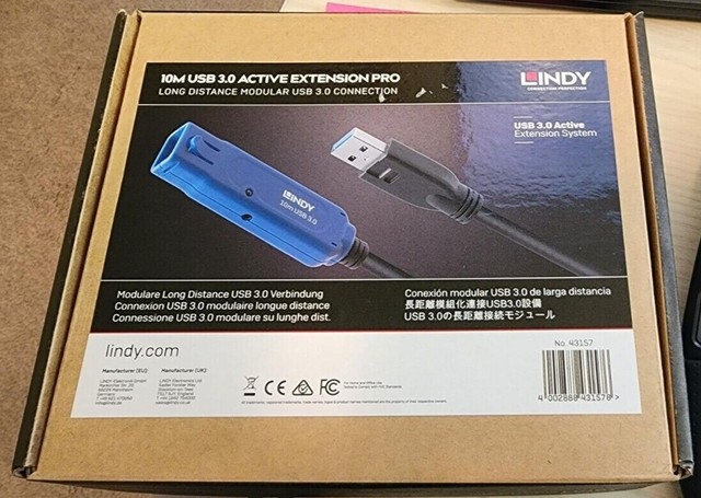 Lindy 10m USB 3.0 Active Extension Pro (43157) for sale online | eBay