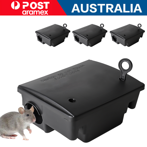 Defence Rat Bait Station Trap Lockable Control Box Rodent Poison Mouse ...