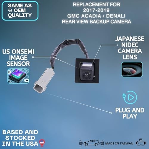 Backup Camera Replaces for 17-19 GMC ACADIA/DENALI 23132328 | eBay