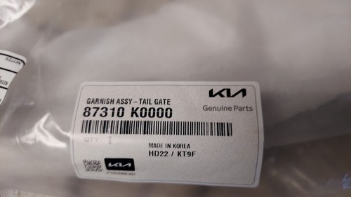 OEM Kia Soul 2020-2022 Kia 87310K0000 Rear Liftgate Finish Panel | eBay
